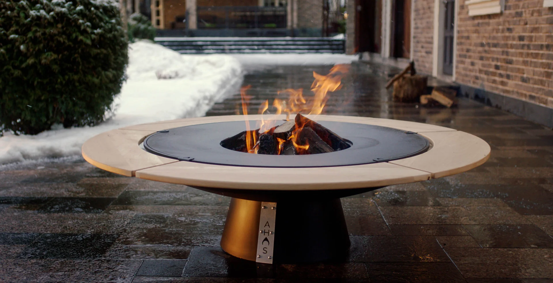 Grill hearth AHOS BIG SPHERE LOW. Suitable for a country house, summer ...