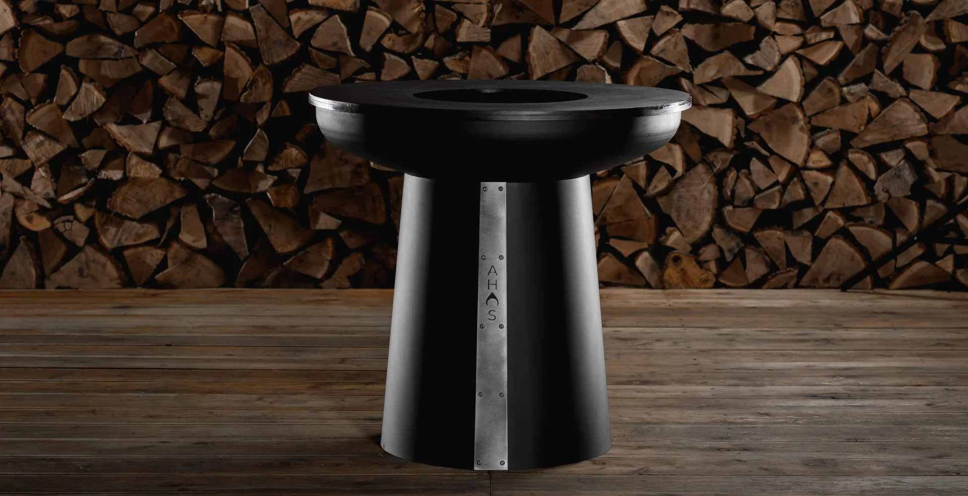 Round grill brazier hearth with a spherical bowl on a pedestal AHOS ...